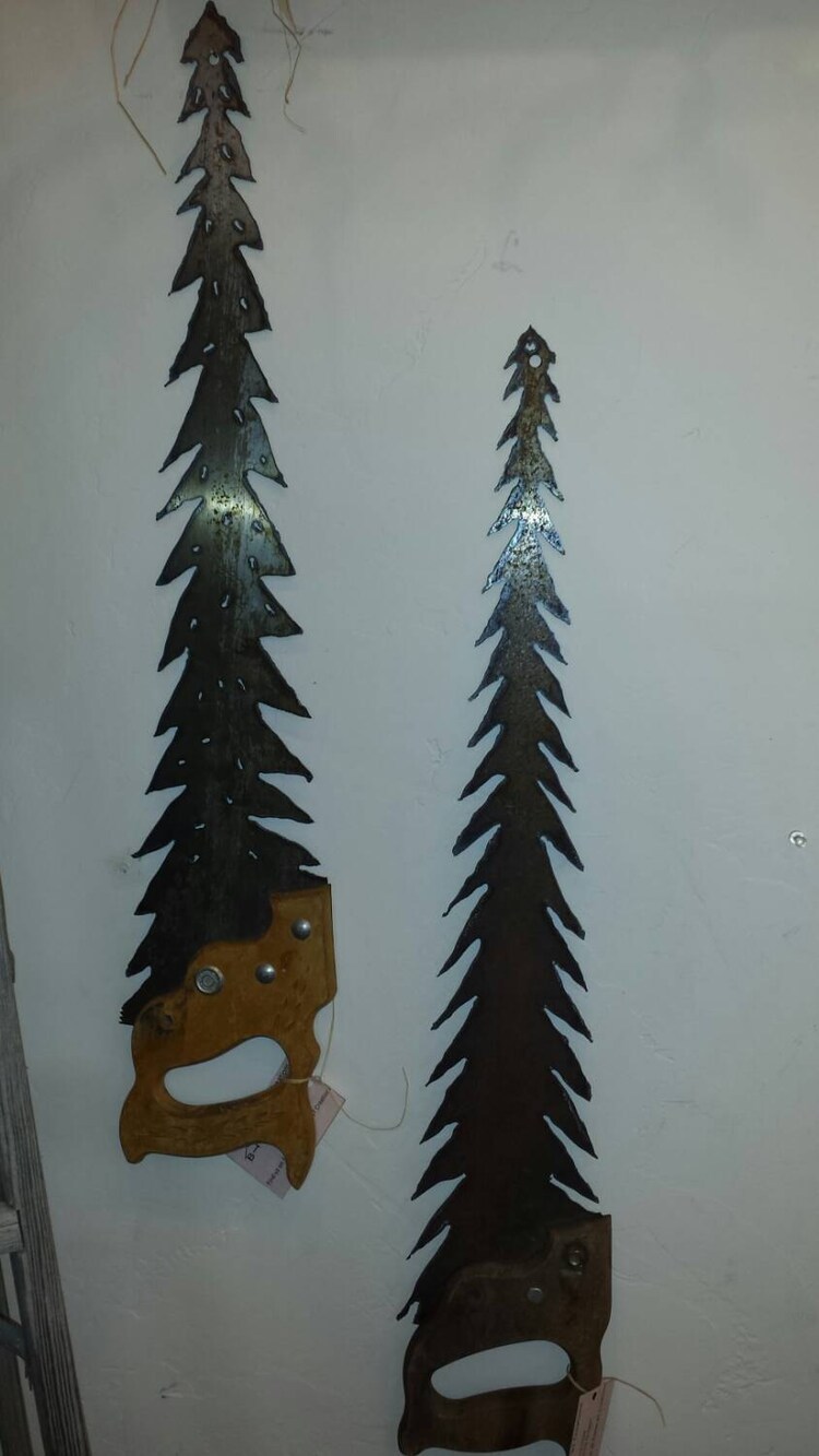 Repurposed Hand Saw Tree by RafterBTCreations on Etsy