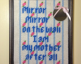 Plastic canvas sign | Etsy