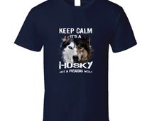 Unique husky t shirt related items | Etsy