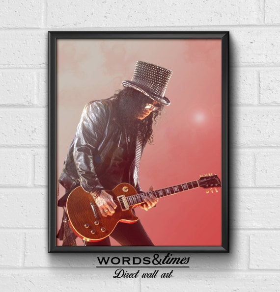 Items similar to Guns N' Roses, Slash, Slash Poster, Guns N' Roses ...