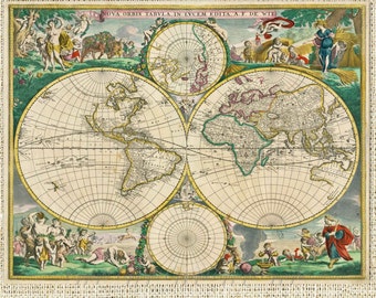 Extra large map | Etsy