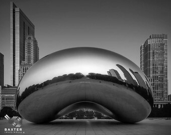 Chicago bean silver | Etsy