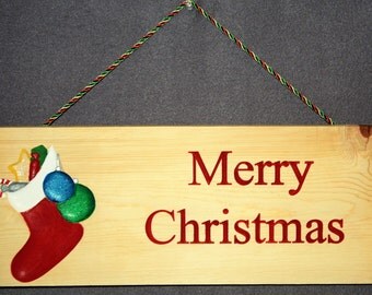 Stocking sign | Etsy