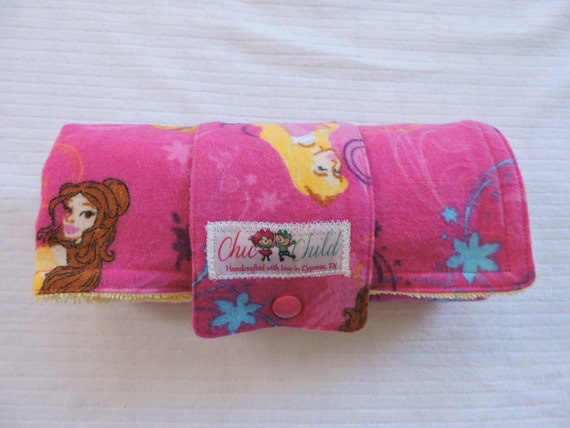 Disney princesses travel diaper changing pad