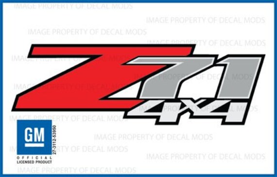 Chevy Silverado & GMC Sierra Z71 4x4 decals stickers F