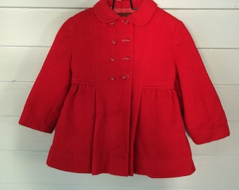 Girls wool coat | Etsy