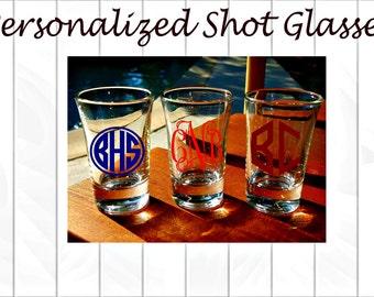Shot glass decals | Etsy