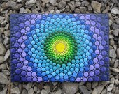 Unique mandala stone related items | Etsy