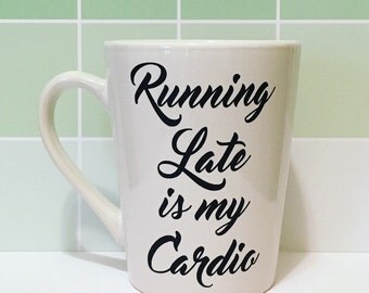 Funny running mug | Etsy