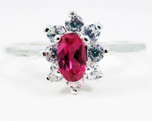 Unique small ruby ring related items | Etsy