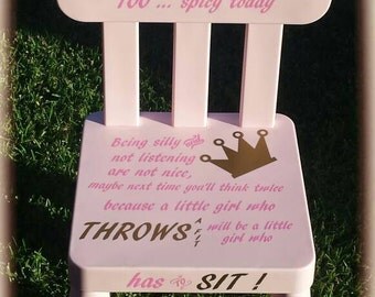 Items similar to Step stool- be yourself- quotes- Foot stool- kitchen ...