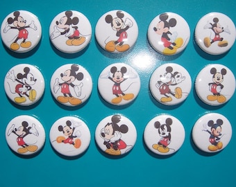 Mickey mouse button | Etsy