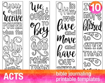 Bible Verses TAGS Scripture Art No.1 size by BibleVerseColoring