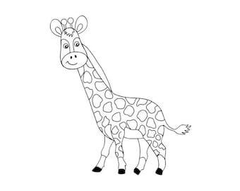 Giraffe clip art | Etsy