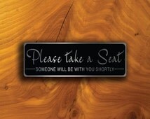 Popular items for please be seated on Etsy