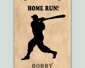 Baseball poster | Etsy