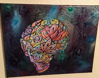 Abstract skull | Etsy