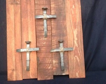Railroad spike cross | Etsy