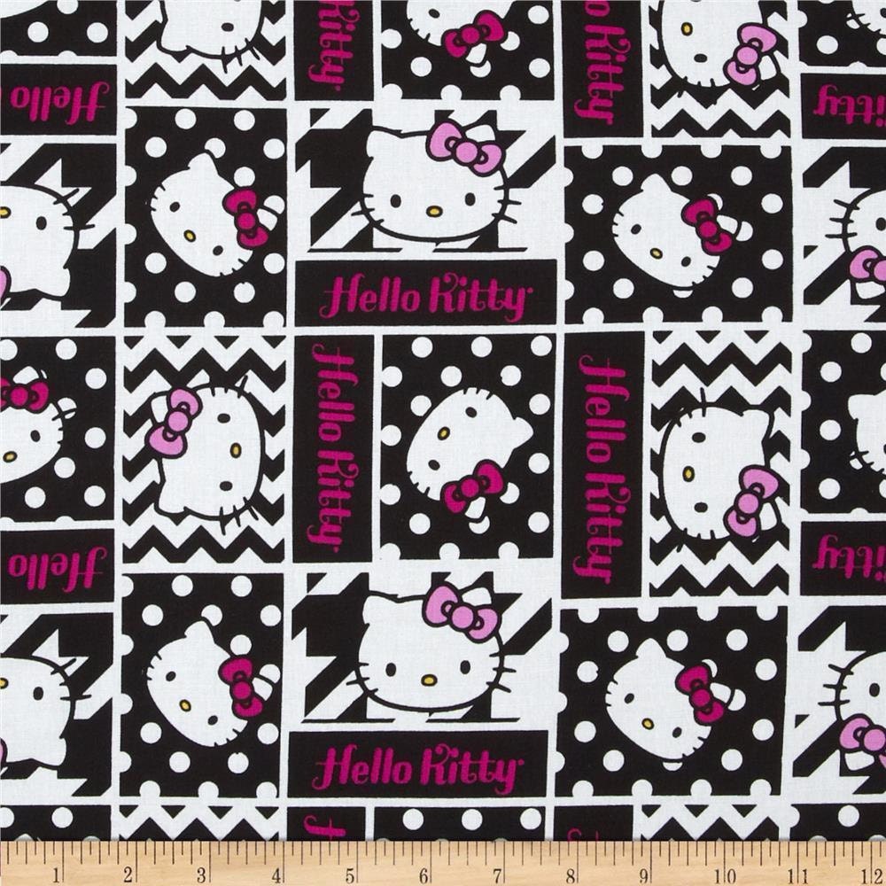 Hello Kitty Fabric Nursery Fabric: Hello Kitty Geometric Face