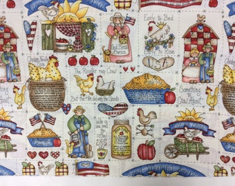 Apple pie fabric | Etsy