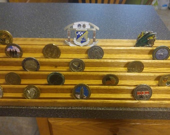 Challenge coin rack | Etsy
