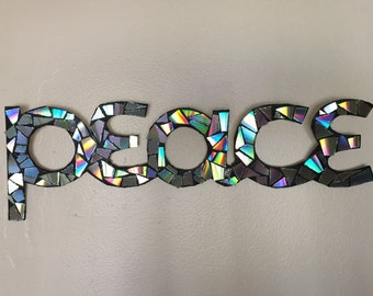 Mosaic peace sign | Etsy