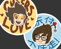Unique overwatch sticker related items | Etsy