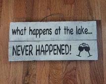 Unique funny lake signs related items | Etsy