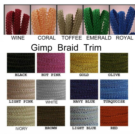 10 Yards Gimp Braid Trim Your Choice Of Color 10-yards-gimp-braid-trim-your-choice-of-color