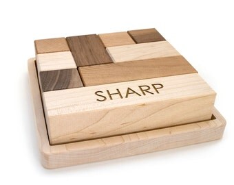 Wood block puzzle | Etsy