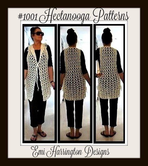 Crochet Pattern Long vest the OMG QUICK VEST teens by Hectanooga