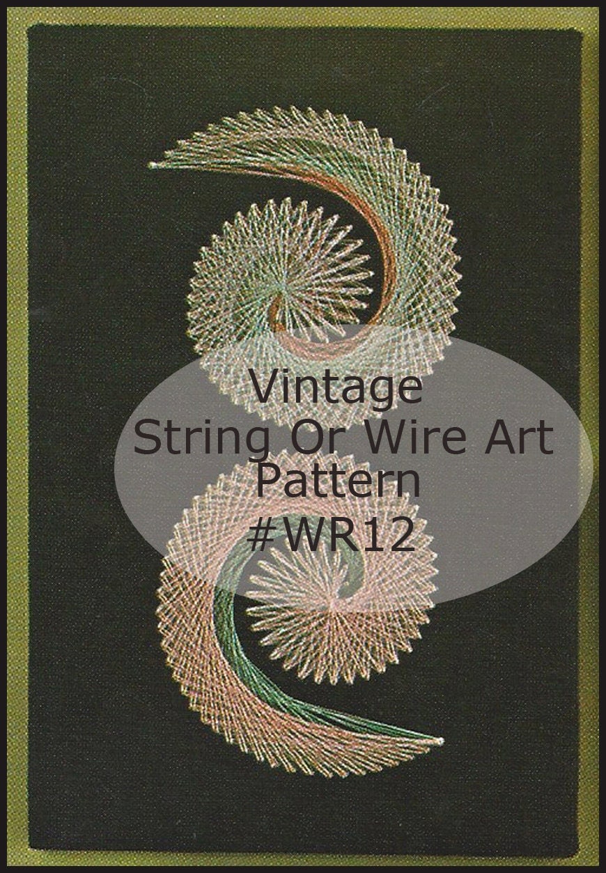 Wire String Art Pattern Use Wire Or String BRIDGE Wall Art