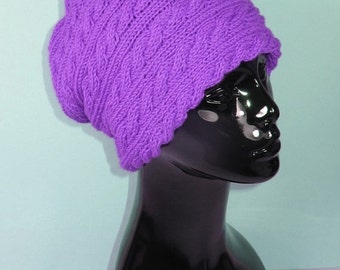 Cable hat pattern | Etsy