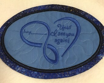 Personalized mug rug | Etsy