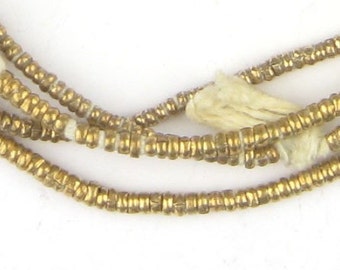 Kenyan Silver Heishi Beads Full Strand of African by thebeadchest