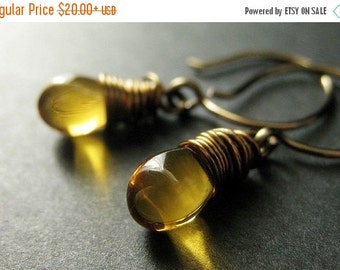 Unique amber gold earrings related items | Etsy