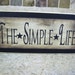 The Simple Life Primitive Distressed Wooden by RightAmountOfKitsch