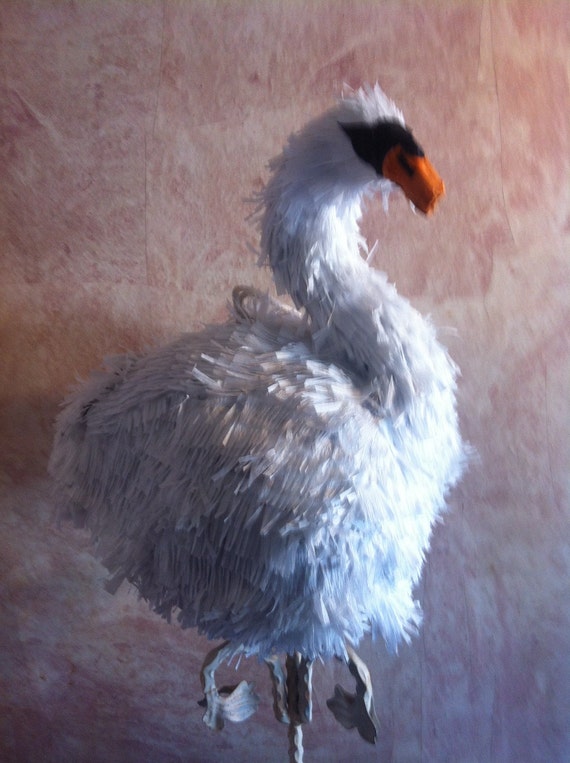 Swan Pinata Small Swan Pinata Bridal Showers Wedding