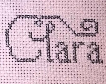 Name cross stitch | Etsy