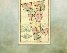 Unique rochester map related items | Etsy