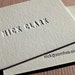 The Requisite Card Custom Letterpress Printed Calling Cards