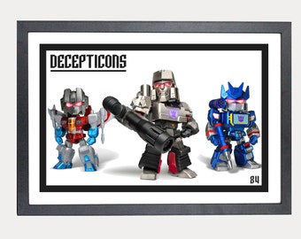 Items similar to transformers decepticons airbrush poster on Etsy