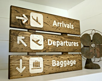 Baggage claim sign | Etsy