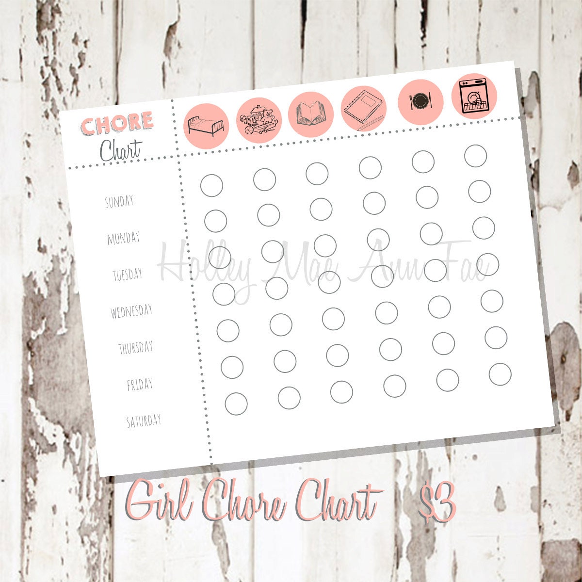 Girl Chore Chart