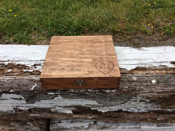 Letter Box/Keepsake Box with Heart and Initials