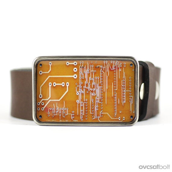 Circuit Board Belt Buckle PCB Belt Buckle Geekery by myBeltBuckle