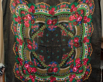 Babushka scarf | Etsy