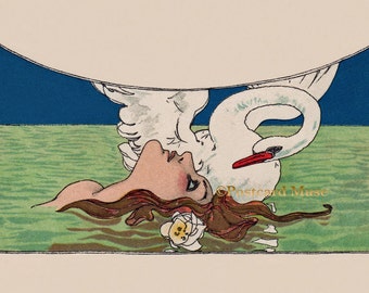 Leda et le cygne | Etsy