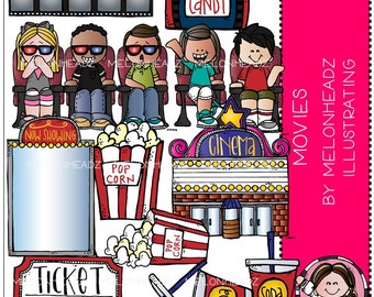Movie clip art | Etsy