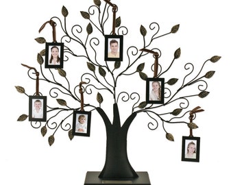 Engraved Family tree on solid wood